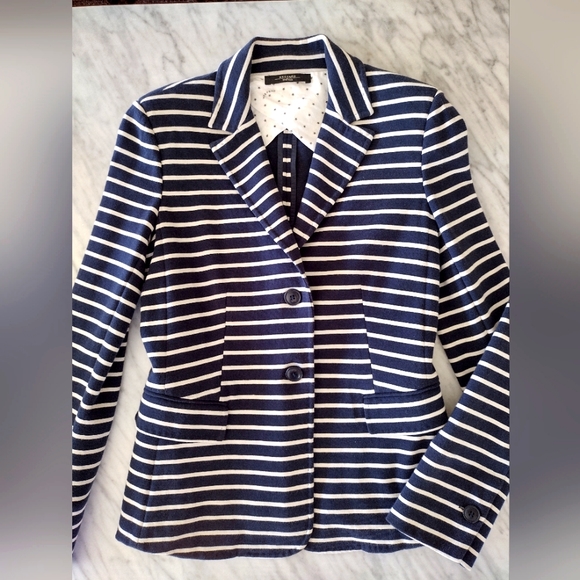 Weekend Max Mara | Jackets & Coats | Weekend Max Mara Cotton Navy Blue ...